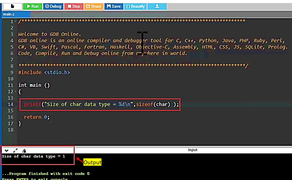 Sizeof Operator In C Microcontroller Embedded C Programming