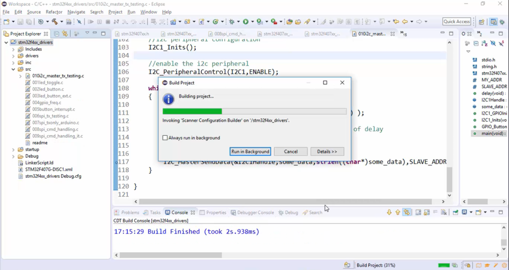 Exercise: I2C Communication Between STM32 Master and Arduino Slave - Part 2