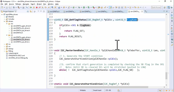 I2C Master Data Transmission API Implementation: Part 2