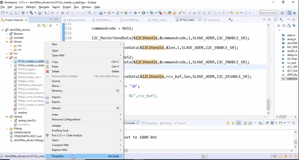 Stm32 I2c Lecture 53 Exercise Testing I2c Interrupt Apis Part 1