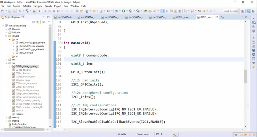 STM32 I2C Lecture 60 - Exercise: Testing