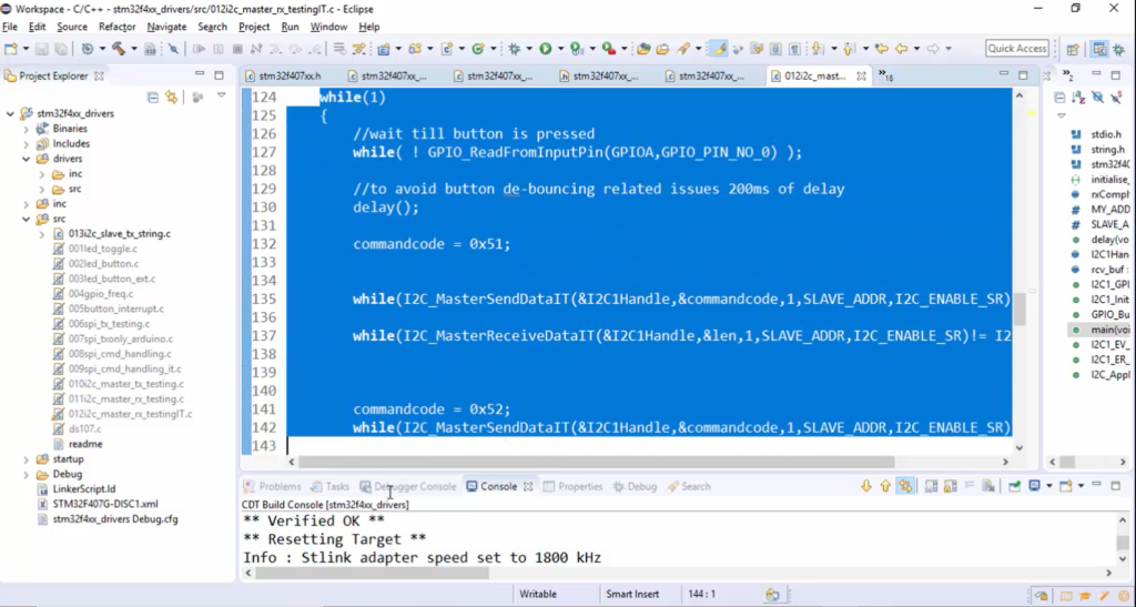 STM32 I2C Lecture 59 - Exercise: Coding Part 1