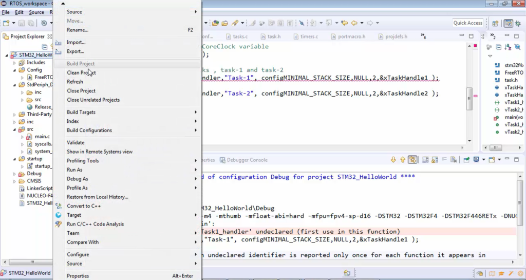 FreeRTOS Lecture 29 - Exercise: Creating FreeRTOS Tasks Part-2