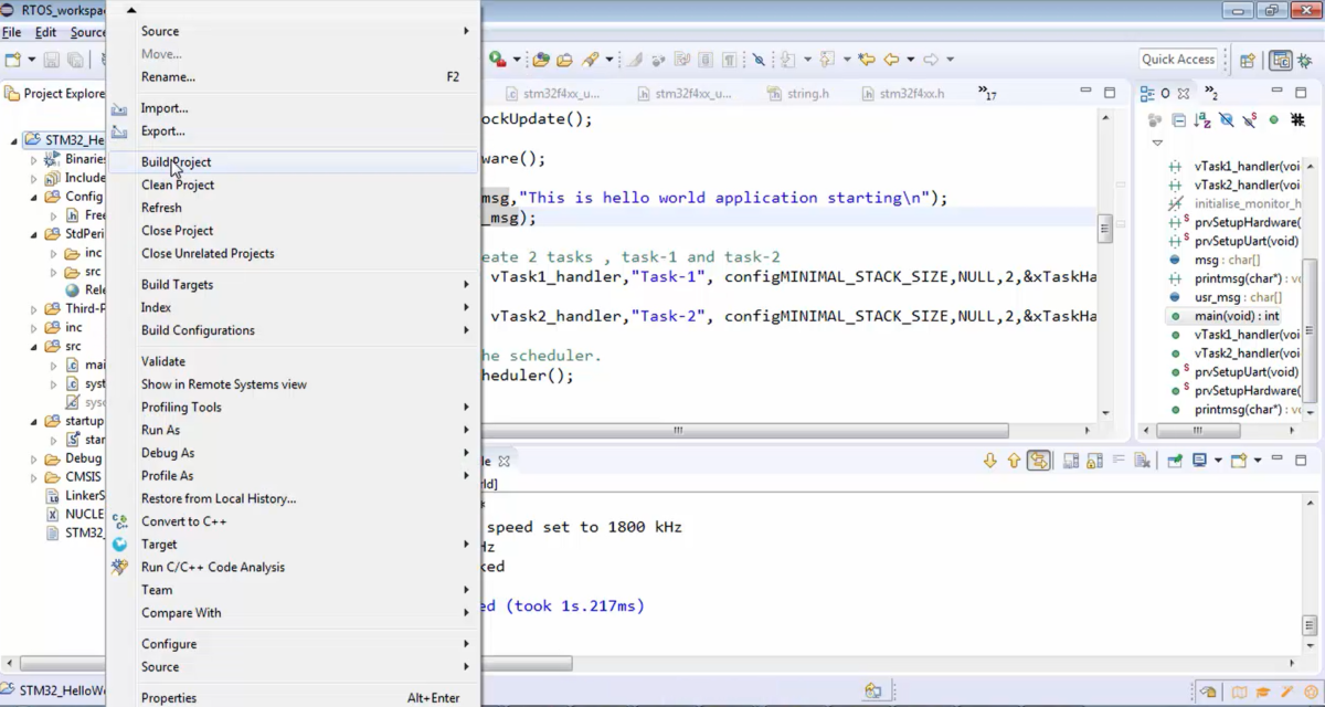 FreeRTOS Lecture 38- Exercise: Testing UART prints