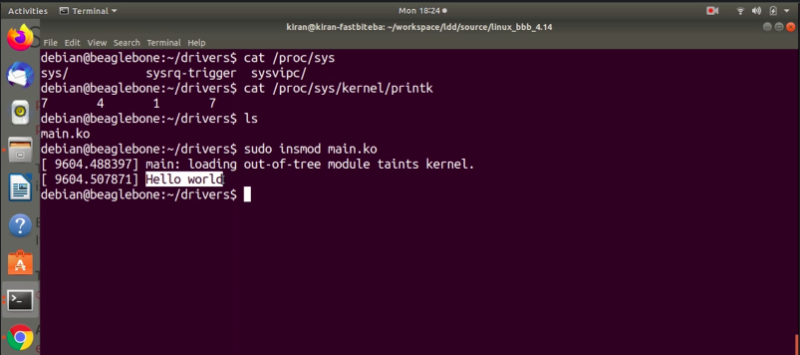 Debugging with Printk - Linux Device Driver Programming