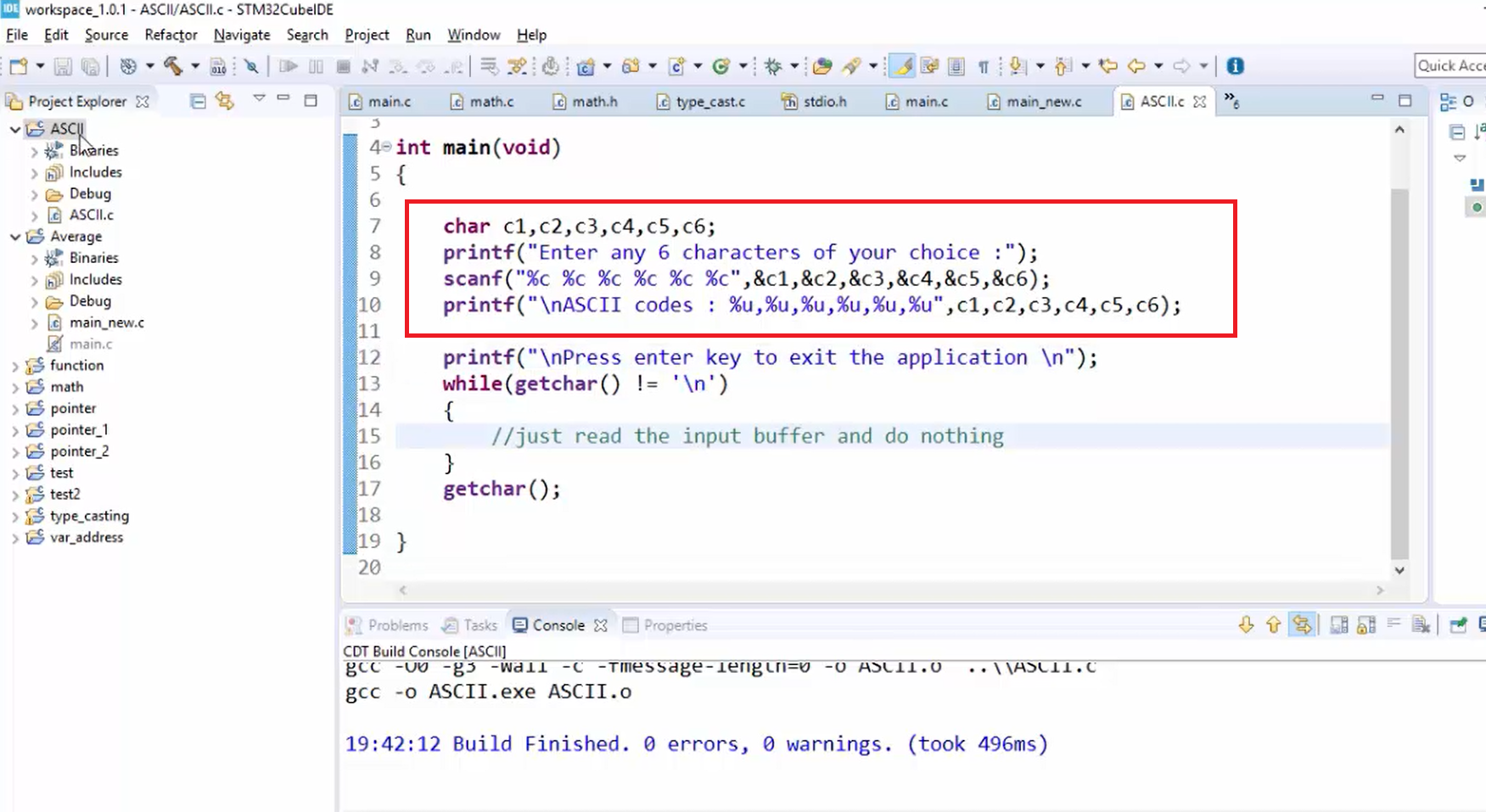 exploring-scanf-and-getchar-ascii-code-printing-exercise-in-c